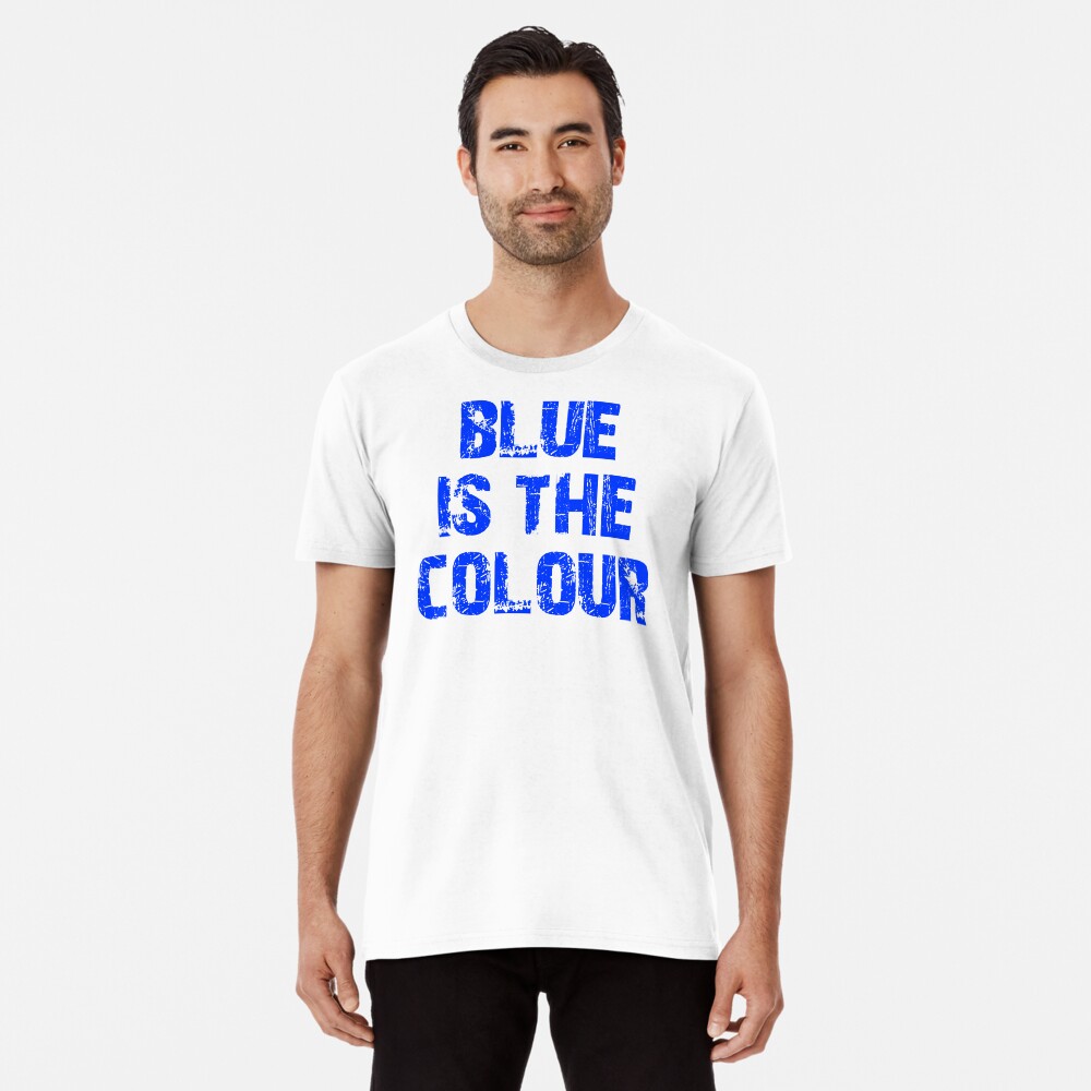 "Blue is the colour" Sticker for Sale by Truefans | Redbubble