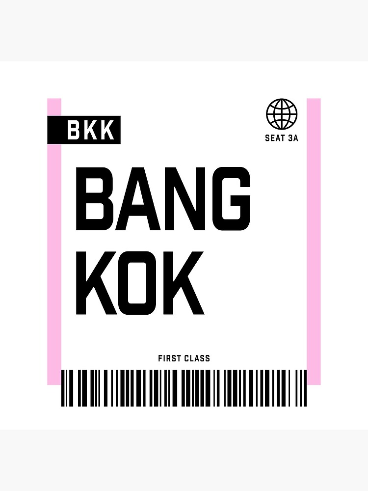 "Bangkok BKK Boarding Pass" Poster for Sale by irony | Redbubble