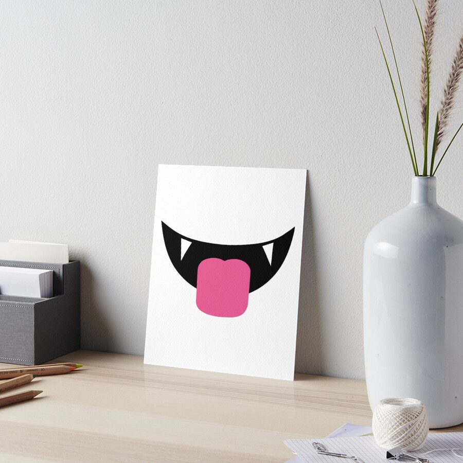 "Roblox Characte Roblox Playful Vampire Face" Art Board Print for Sale ...