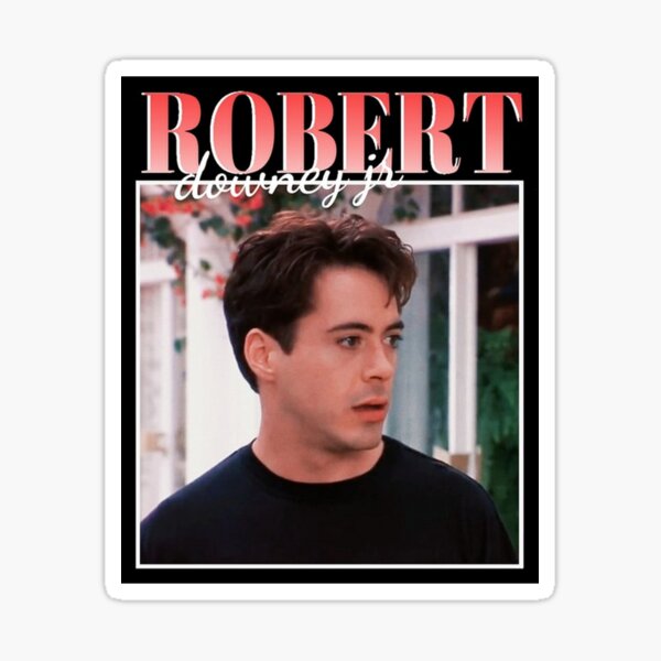 " Robert Downey Jr " Sticker for Sale by esthera5b | Redbubble