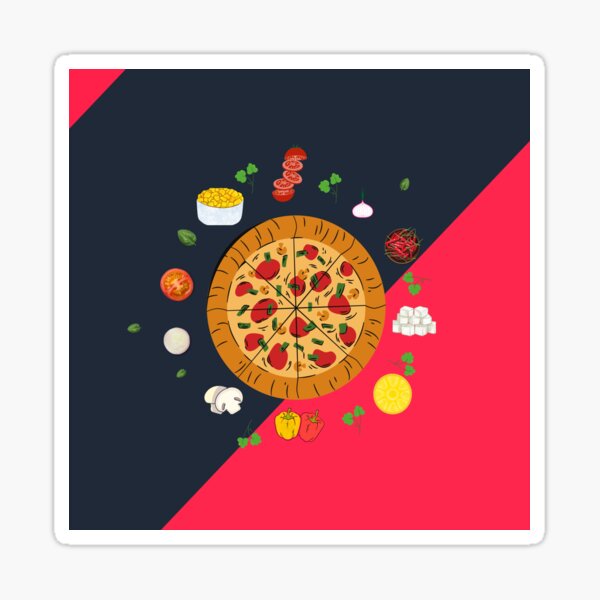 "Explore Pizza toppings" Sticker for Sale by Ayyeswariya | Redbubble