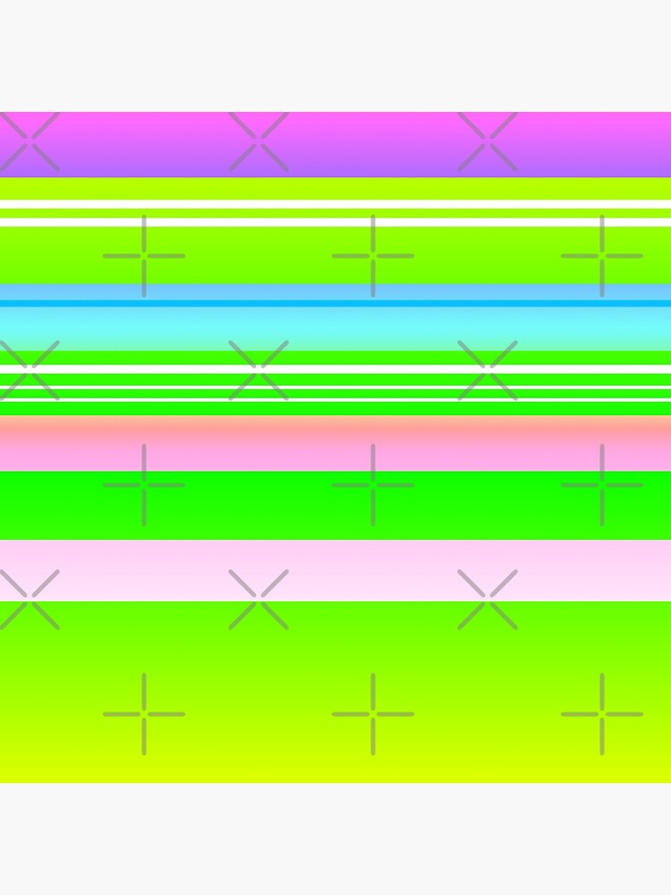 "Lime green multicolor stripes | lime green color combination" Poster ...