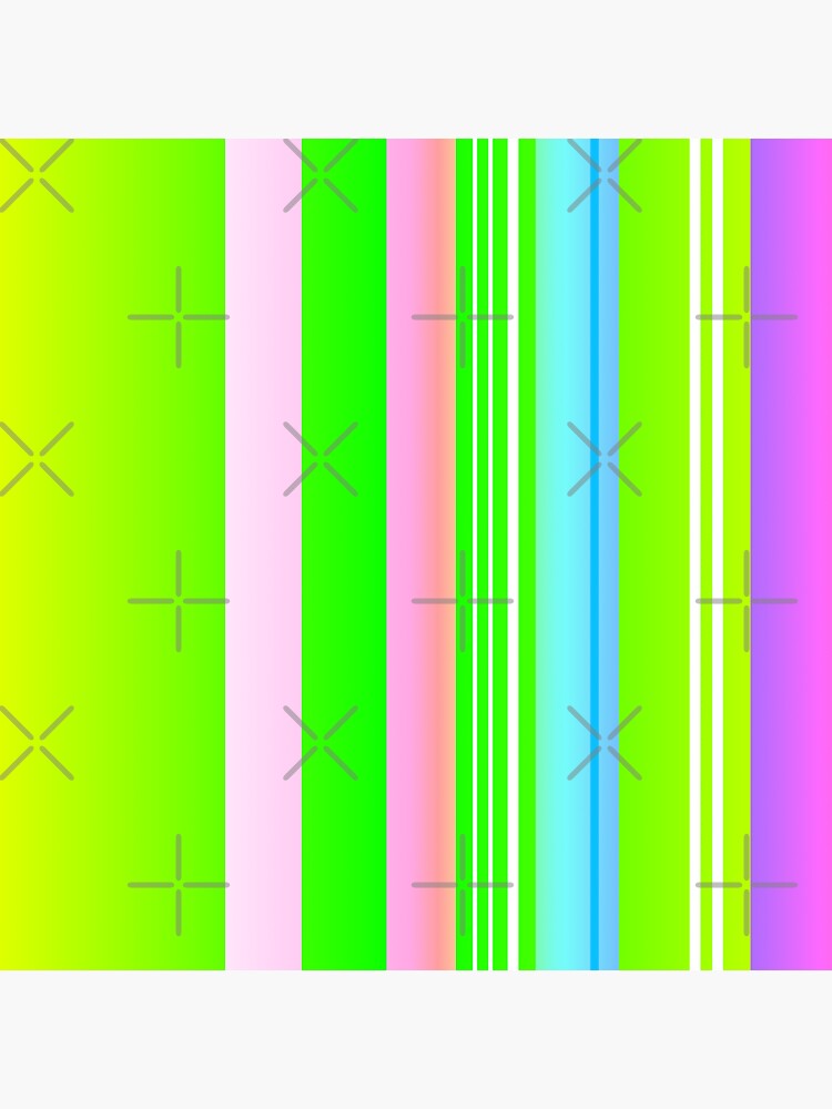 "Lime green multicolor stripes | lime green color combination" Sticker ...