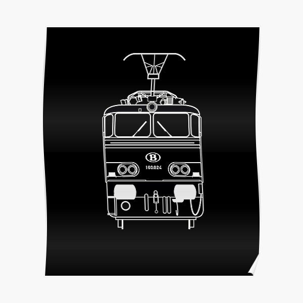 "NMBS - SNCB Train - Belgian Locomotive" Poster for Sale by Aurealis ...