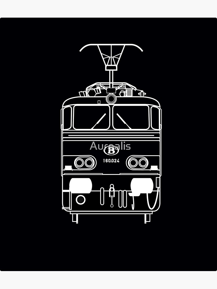 "NMBS - SNCB Train - Belgian Locomotive" Sticker for Sale by Aurealis ...