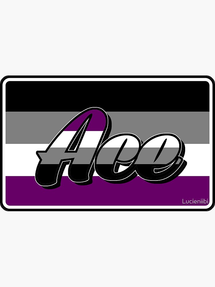 "Ace Sticker" Sticker by Lucieniibi | Redbubble