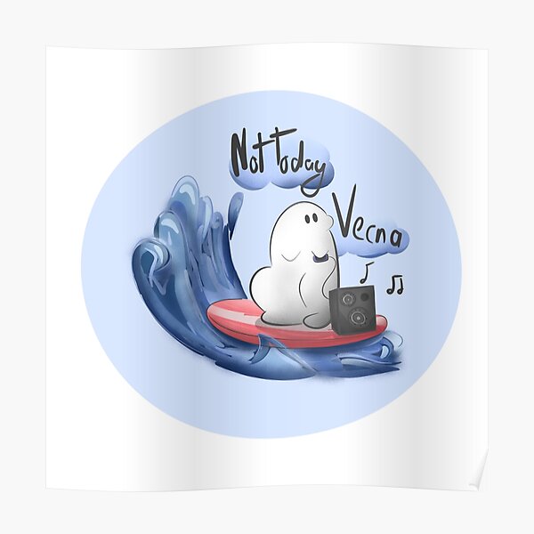"Not today vecna" Poster for Sale by YokaiFujin | Redbubble