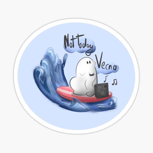 "Not today vecna" Sticker for Sale by YokaiFujin | Redbubble