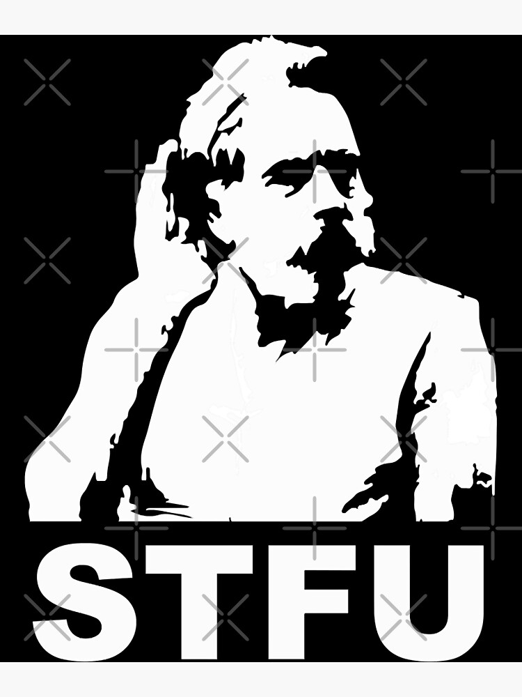 Póster «Hombres Mujeres Bob Slim Fit Weir Stfu Brown Fans divertidos» de Kristinronob | Redbubble