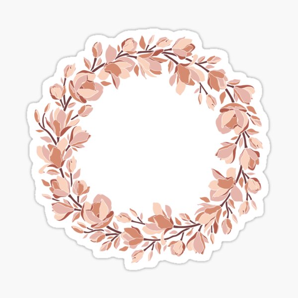 "Flower Crown" Sticker for Sale by MarinaHorj | Redbubble