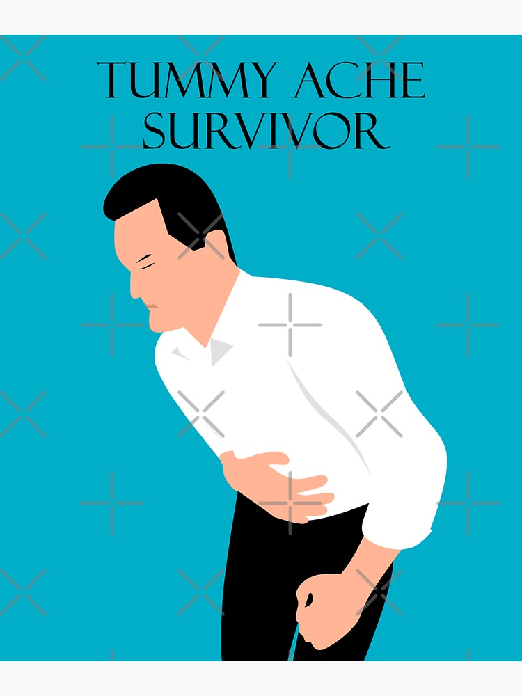 "Tummy Ache Survivor Shirt, Funny Tummy Ache Survivor Shirt, Stomach ...
