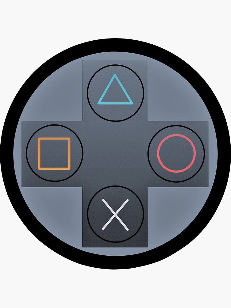 "playstation button" Sticker for Sale by AaArtStudio | Redbubble