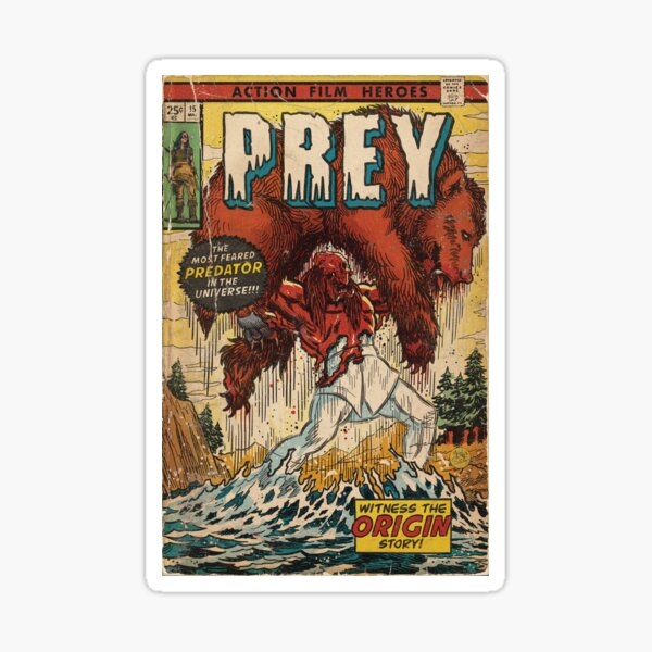 "PREY Vintage Comic Book Fan Art" Sticker for Sale by MarkScicluna ...