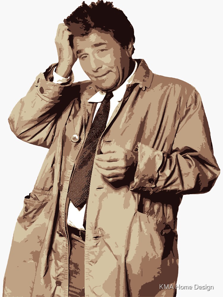 "Lieutenant Columbo" Sticker for Sale by jimmyfenomeno | Redbubble