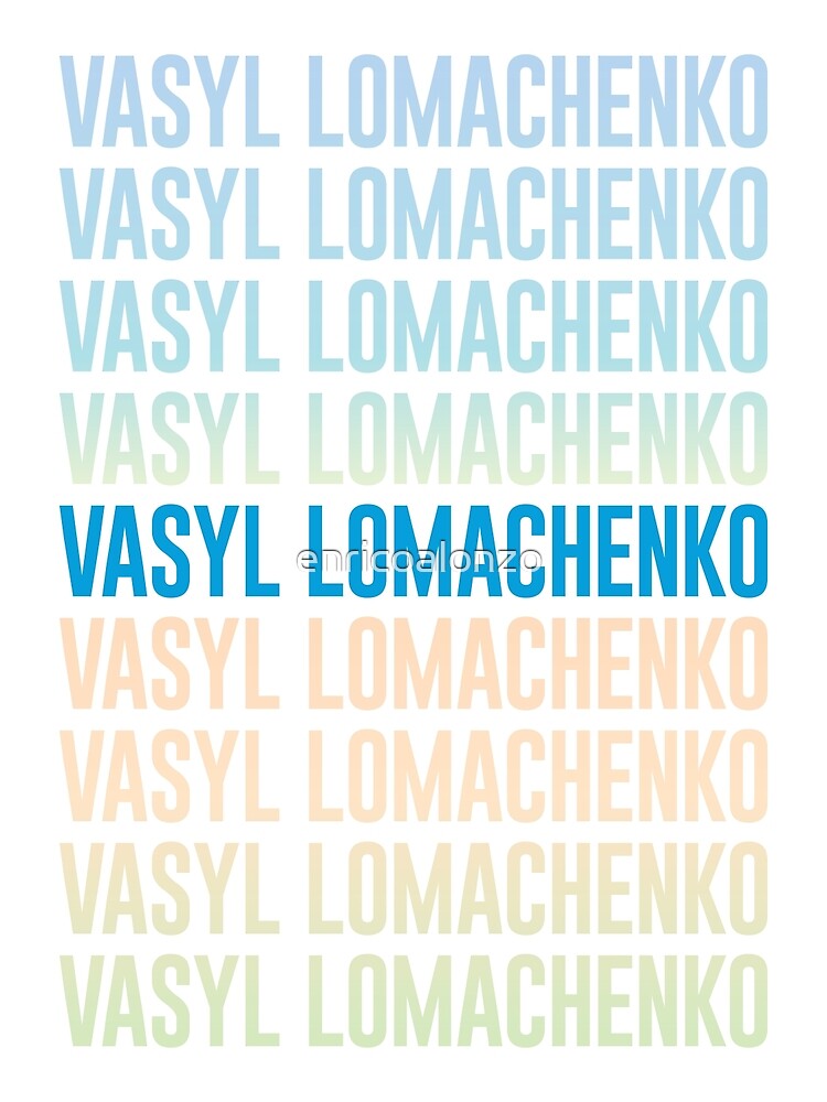 "Lomachenko" Poster by enricoalonzo | Redbubble