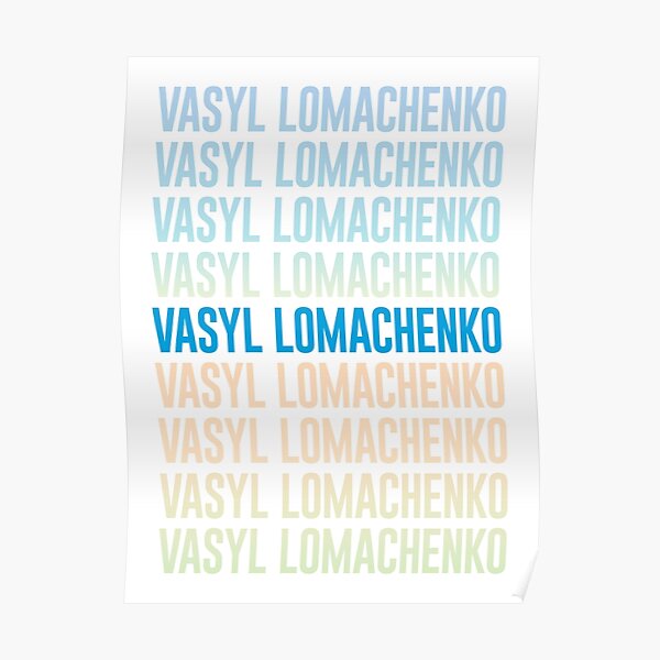 "Lomachenko" Poster by enricoalonzo | Redbubble