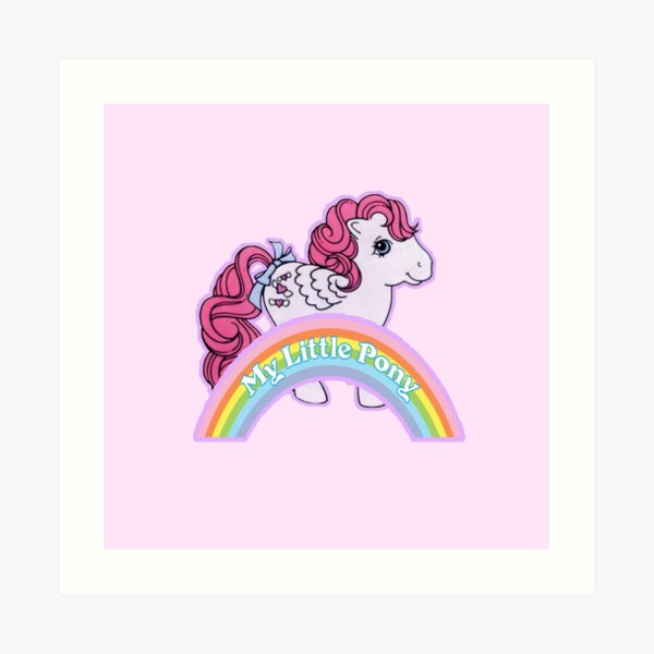 "80s aesthetic my little pony heart throb rainbow " Art Print for Sale ...