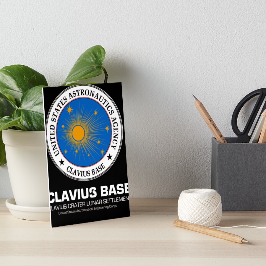 "Clavius Base - Inspired By 2001 - A Space Odyssey " Art Board Print ...