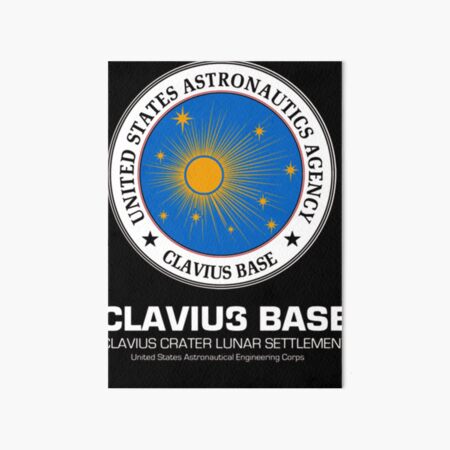 "Clavius Base - Inspired By 2001 - A Space Odyssey " Art Board Print ...