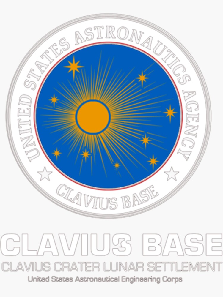 "Clavius Base - Inspired By 2001 - A Space Odyssey " Sticker for Sale ...