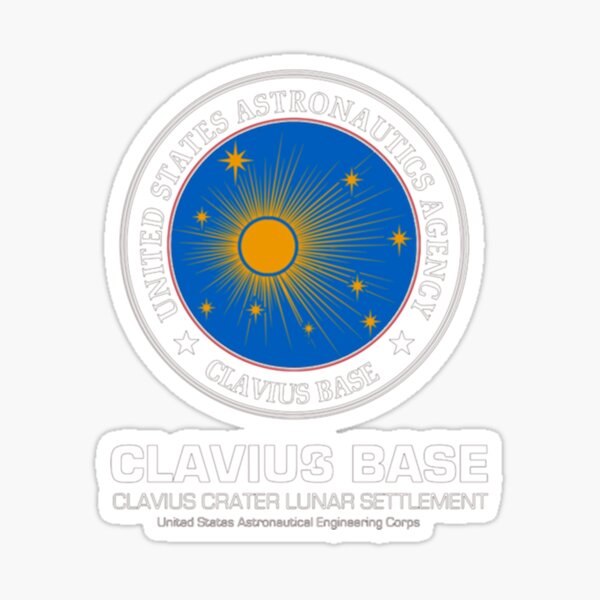 "Clavius Base - Inspired By 2001 - A Space Odyssey " Sticker for Sale ...