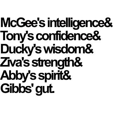 "NCIS TEAM " Sticker for Sale by WeGotTeesCo | Redbubble