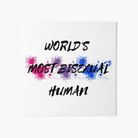 "World's Most Bisexual Human Bi Flag Color Splash For Non-binary Folks ...