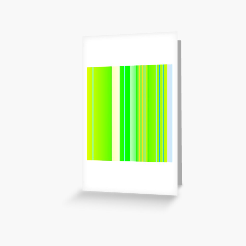 "Lime green vertical stripes | lime green color combination" Greeting ...