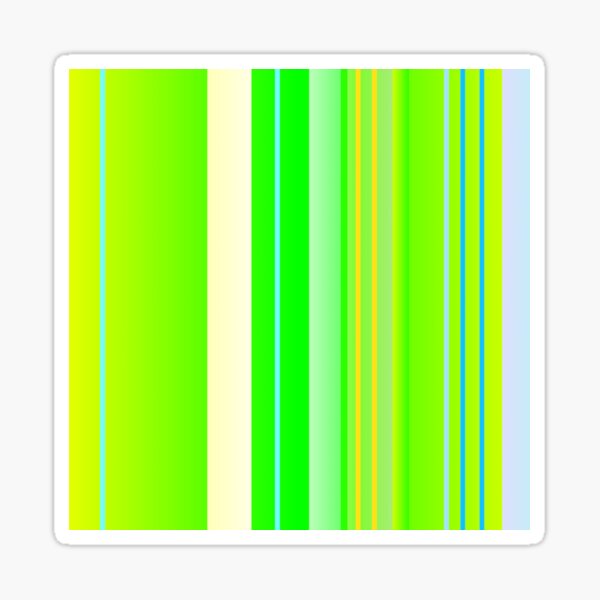 "Lime green vertical stripes | lime green color combination" Sticker ...