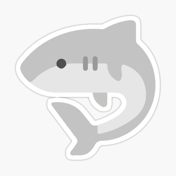 "Shark Emoji" Sticker for Sale by ThatBanana | Redbubble