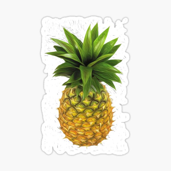 "Pineapple!" Sticker for Sale by TobyGalloway | Redbubble