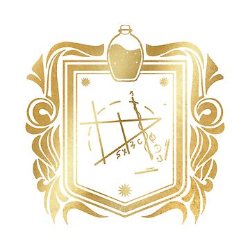 "House of the Arcane in Gold" Sticker for Sale by The Moonlight Library ...