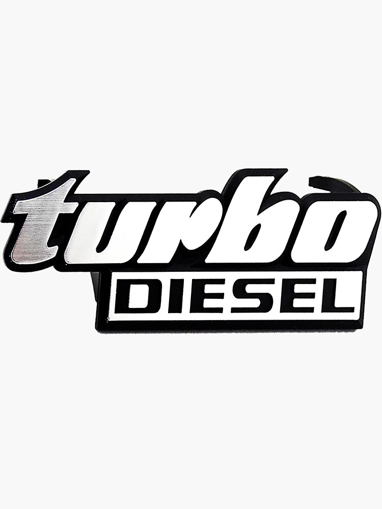"Turbo Diesel Emblem" Sticker for Sale by NolanSanchez | Redbubble