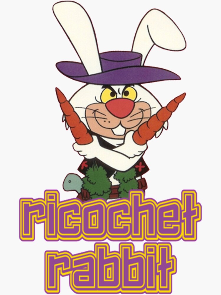 "Ricochet Rabbit - Saturday Morning Hong Kong Phooey" Sticker for Sale ...