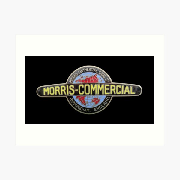 "Vintage Morris Commercial lorry logo" Art Print for Sale by ...