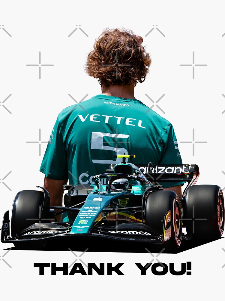 "Thank You Sebastian Vettel - F1 2022 v3" Sticker for Sale by F1RB ...