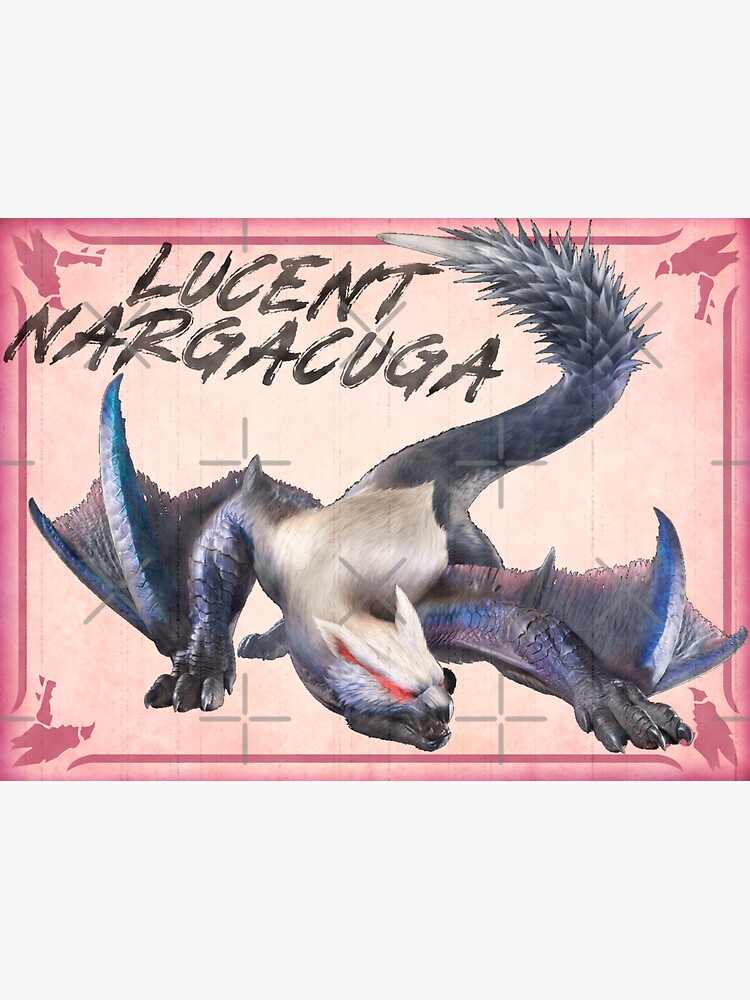 "Monster Hunter Rise: Sunbreak - Lucent Nargacuga" Sticker for Sale by VelvetZone | Redbubble