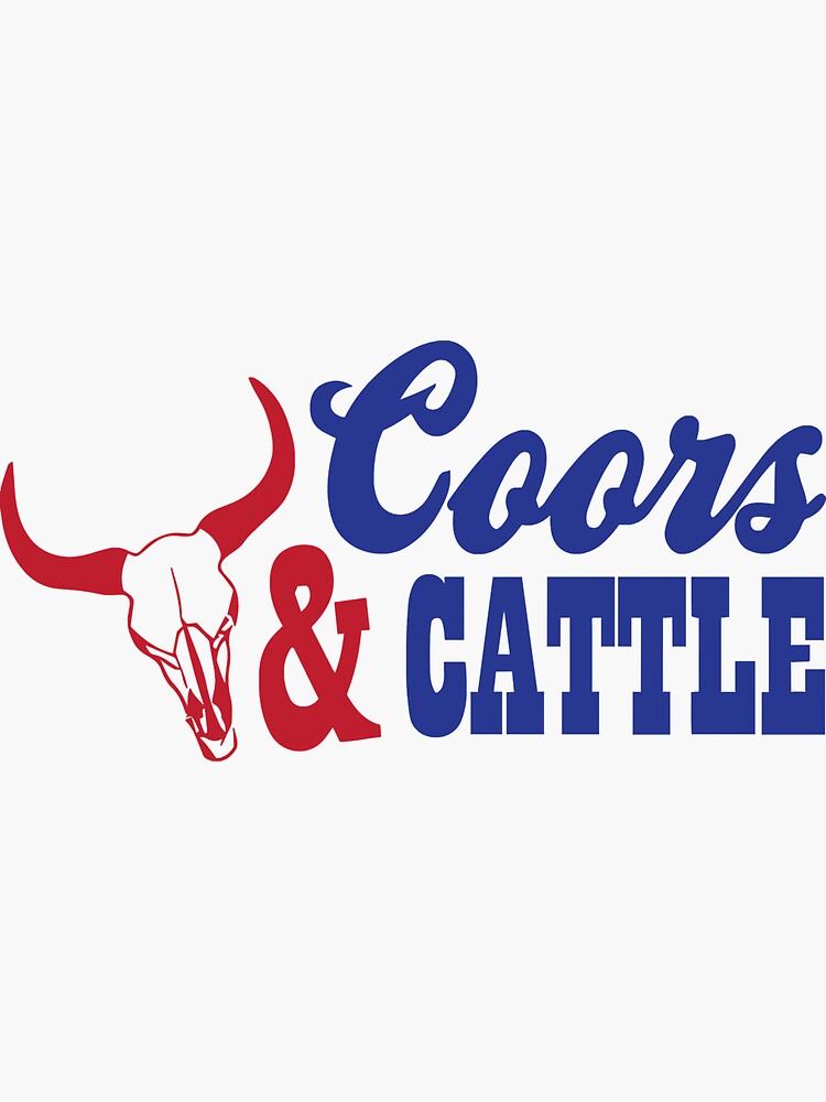 "Coors Banquet Rodeo Logo Distressed" Sticker for Sale by sarffixwan ...