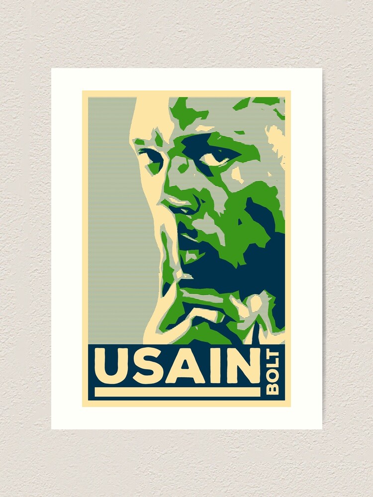 "Jamaica Icons | Usain Bolt | HOPE Poster | Famous Jamaican Athlete ...