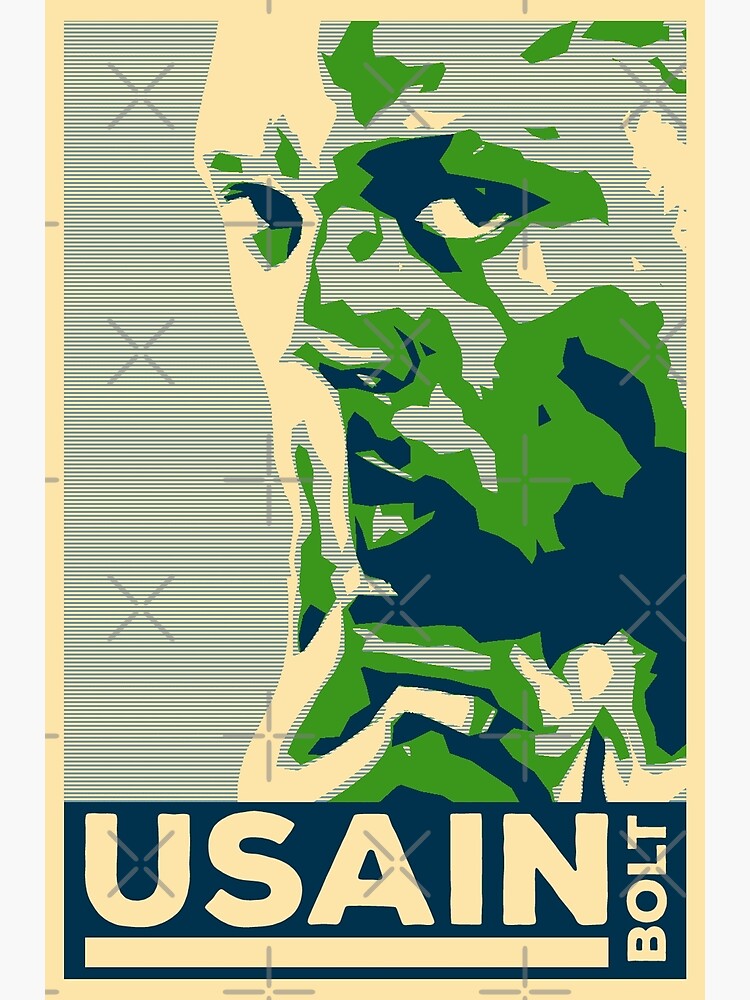 "Jamaica Icons | Usain Bolt | HOPE Poster | Famous Jamaican Athlete ...