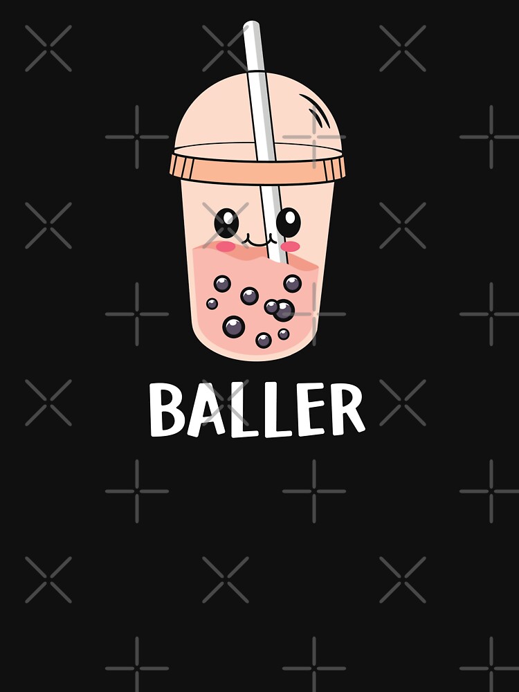 "Cute Baller - Boba Tea Bubble Tea Anime Kawaii " T-shirt for Sale by ...
