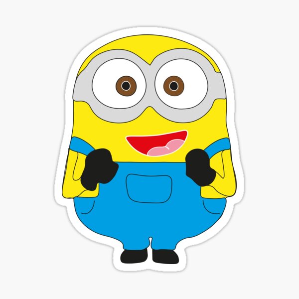 "The cute lovely minions " Sticker for Sale by OneBubbleShop | Redbubble