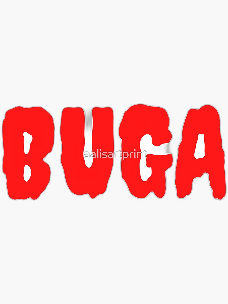 "Popular Buga Song" Sticker for Sale by aalisartprint | Redbubble