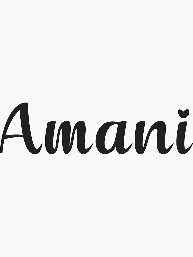 "Amani" Sticker for Sale by 99Posters | Redbubble