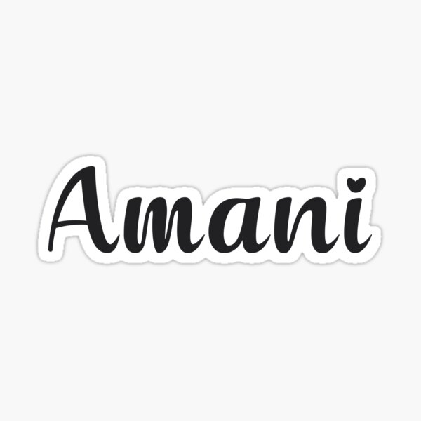 "Amani" Sticker for Sale by 99Posters | Redbubble