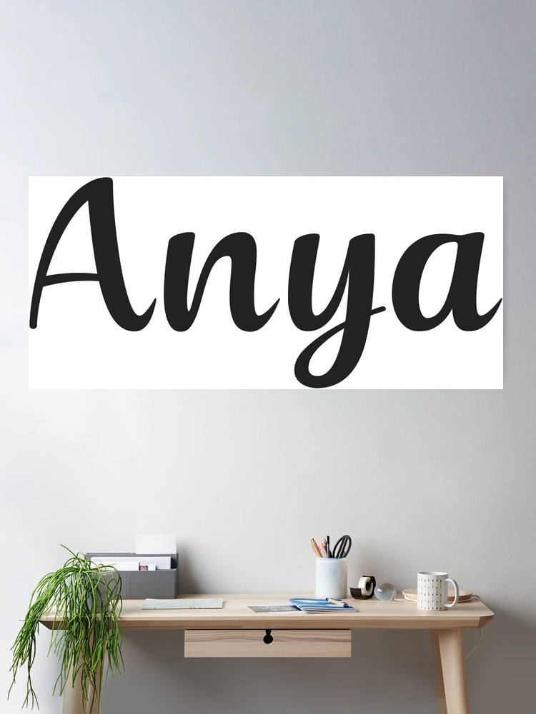 Anya Name Logo