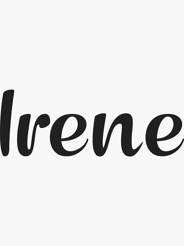 "Irene Name" Sticker for Sale by 99Posters | Redbubble