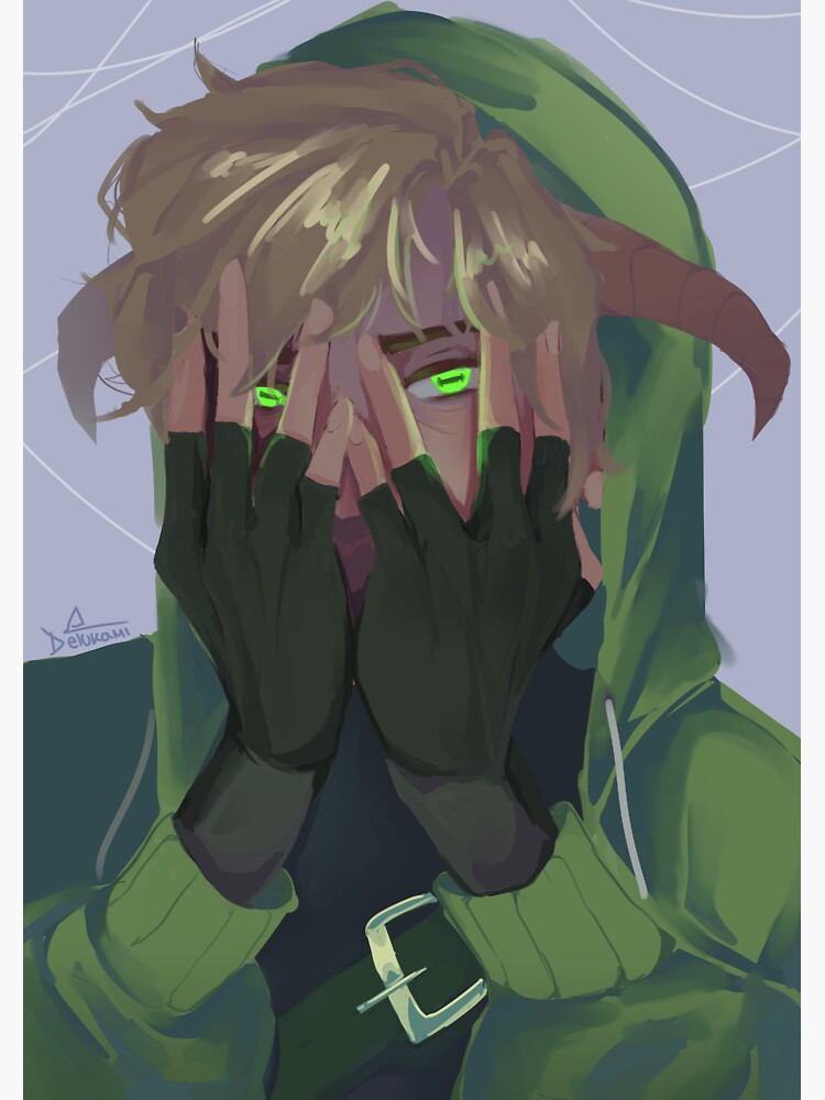 "dream fanart " Sticker for Sale by del0kami | Redbubble
