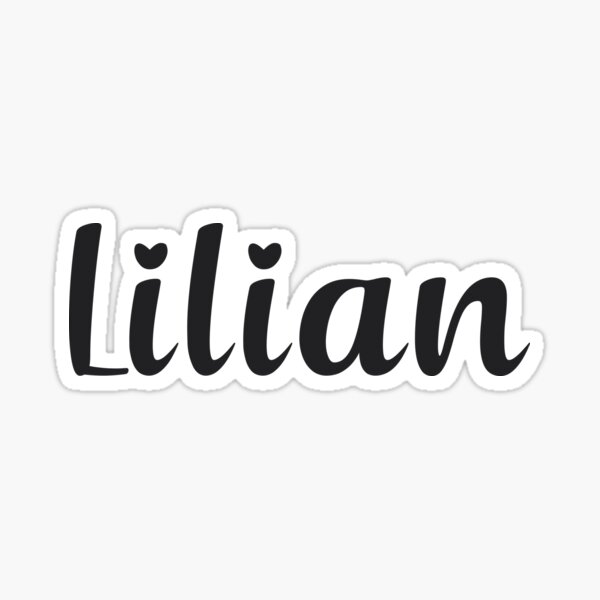 "Lilian Name" Sticker for Sale by 99Posters | Redbubble