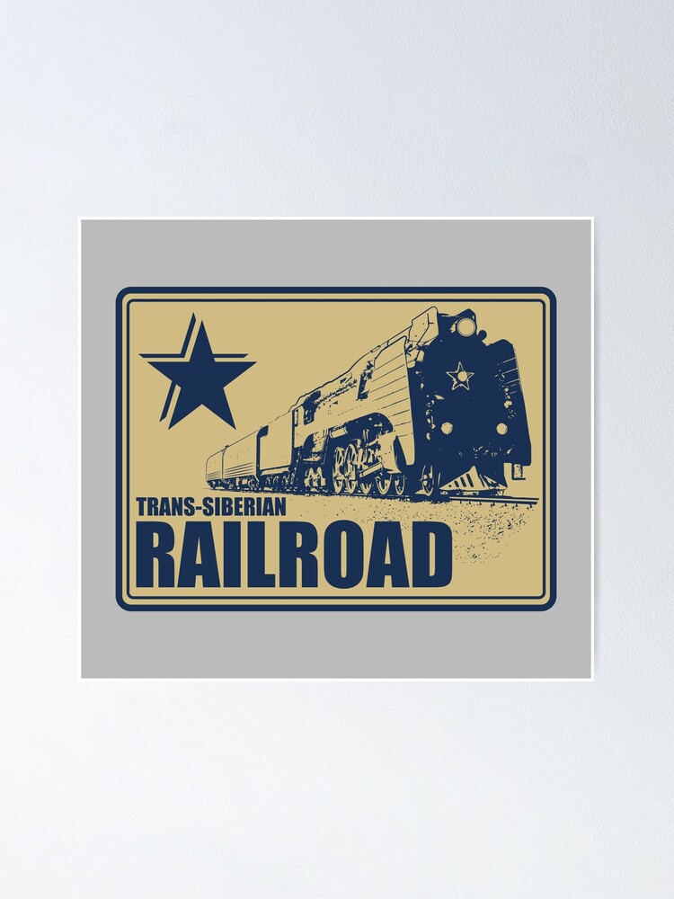 "Trans-siberian Railroad" Poster for Sale by TheRailStation | Redbubble